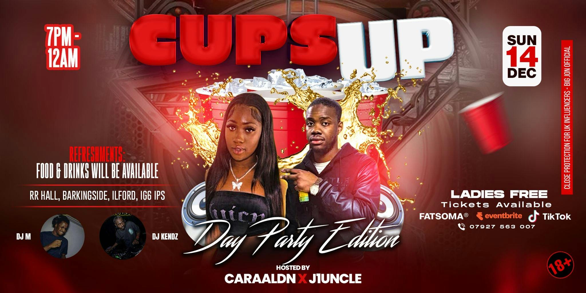 CUPS UP - SUN 14th DEC at IRDSA Hall, Ilford on 14th Dec | Fatsoma