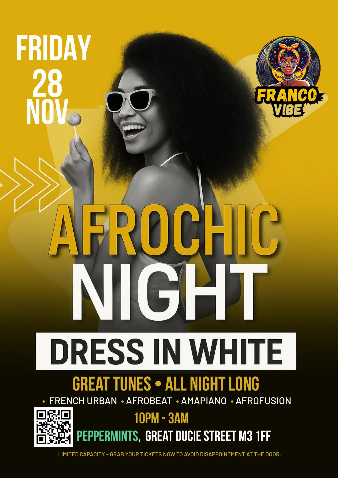 Francophone Party: Afrochic Night – Dress in White at Peppermints ...