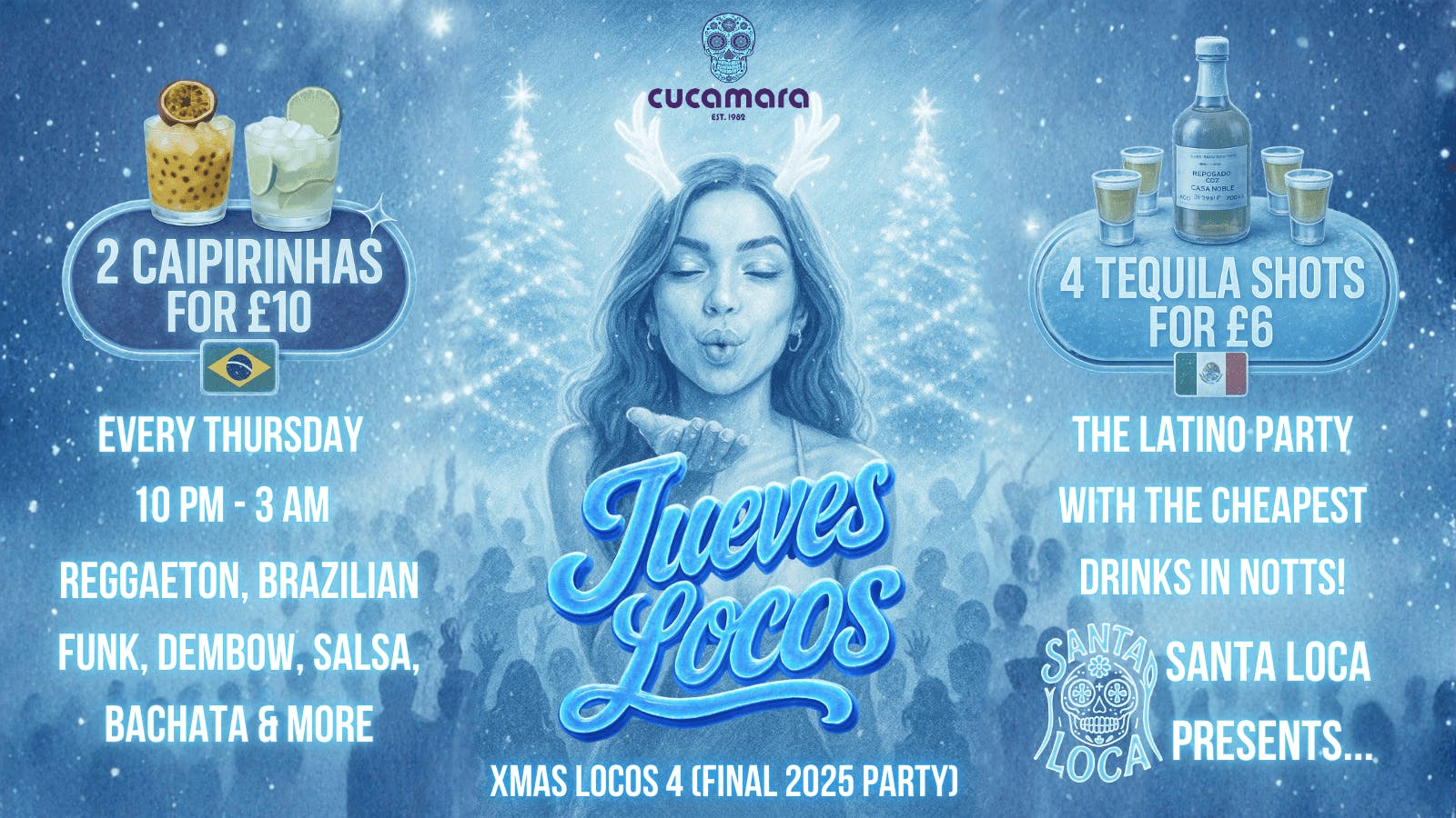 Xmas Locos 4! - Santa Loca Latino Party at Cucamara , Nottingham on ...