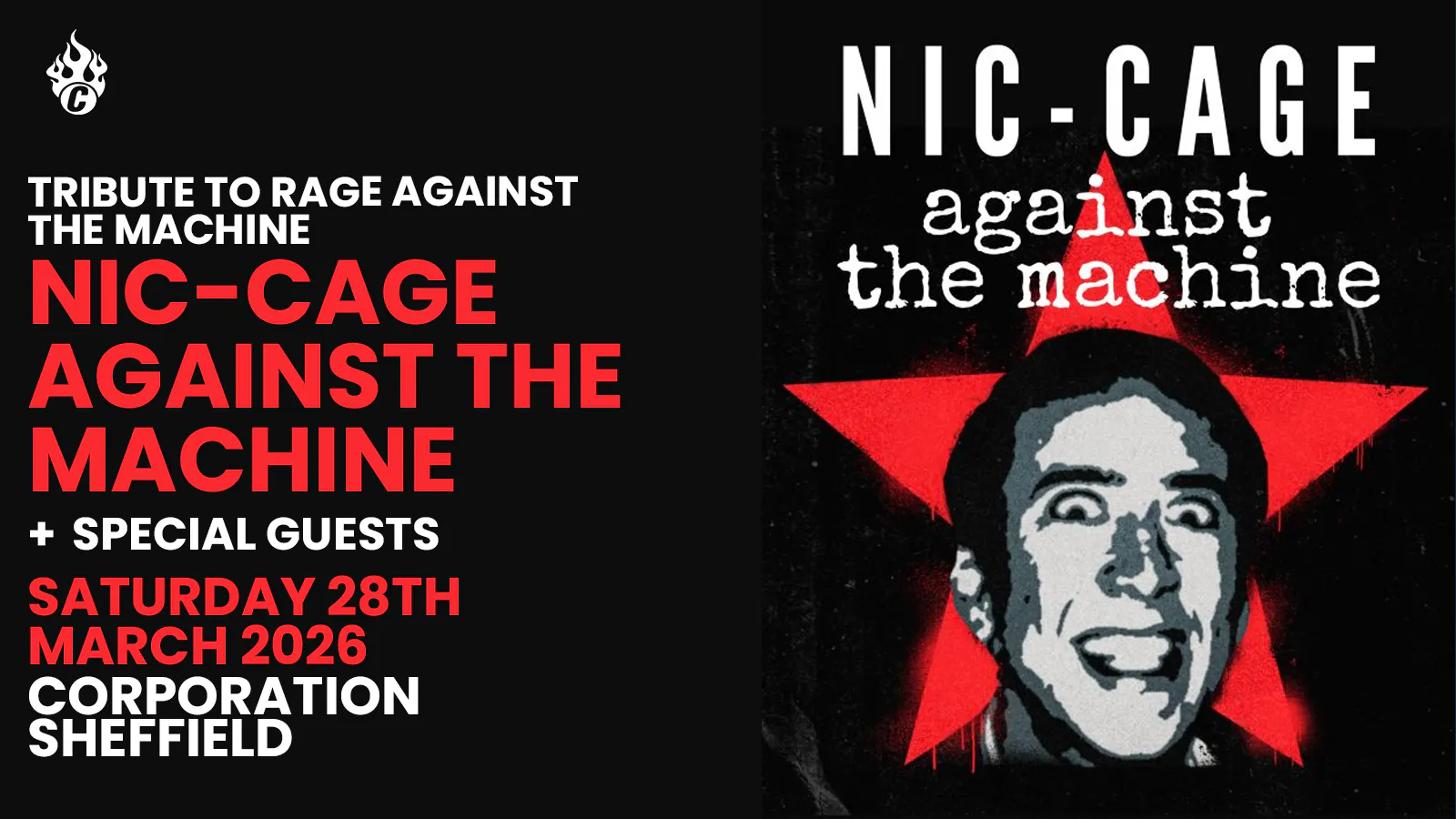 Nic Cage Against The Machine | Corporation Sheffield