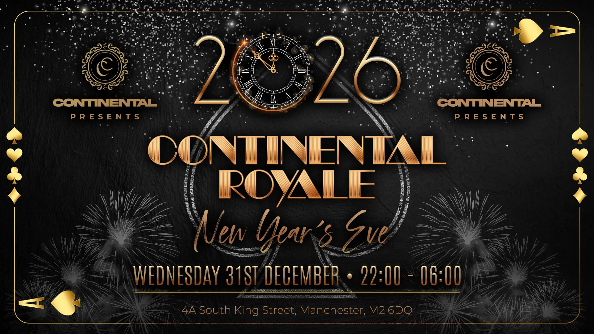 NYE @ CONTINENTAL CLUB at Continental Club, Manchester on 31st Dec 2025 ...