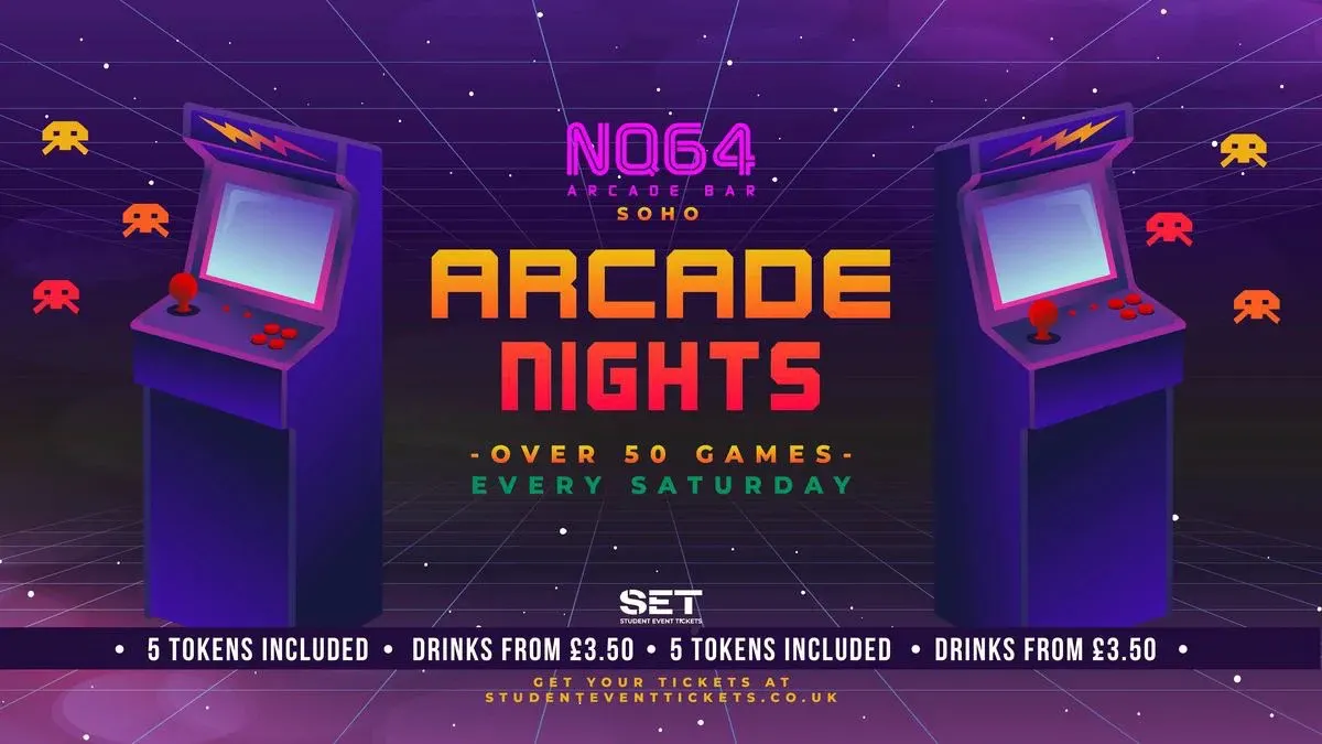 ARCADE NIGHTS @ NQ64 SOHO - SATURDAY 13TH DECEMBER // with free game ...