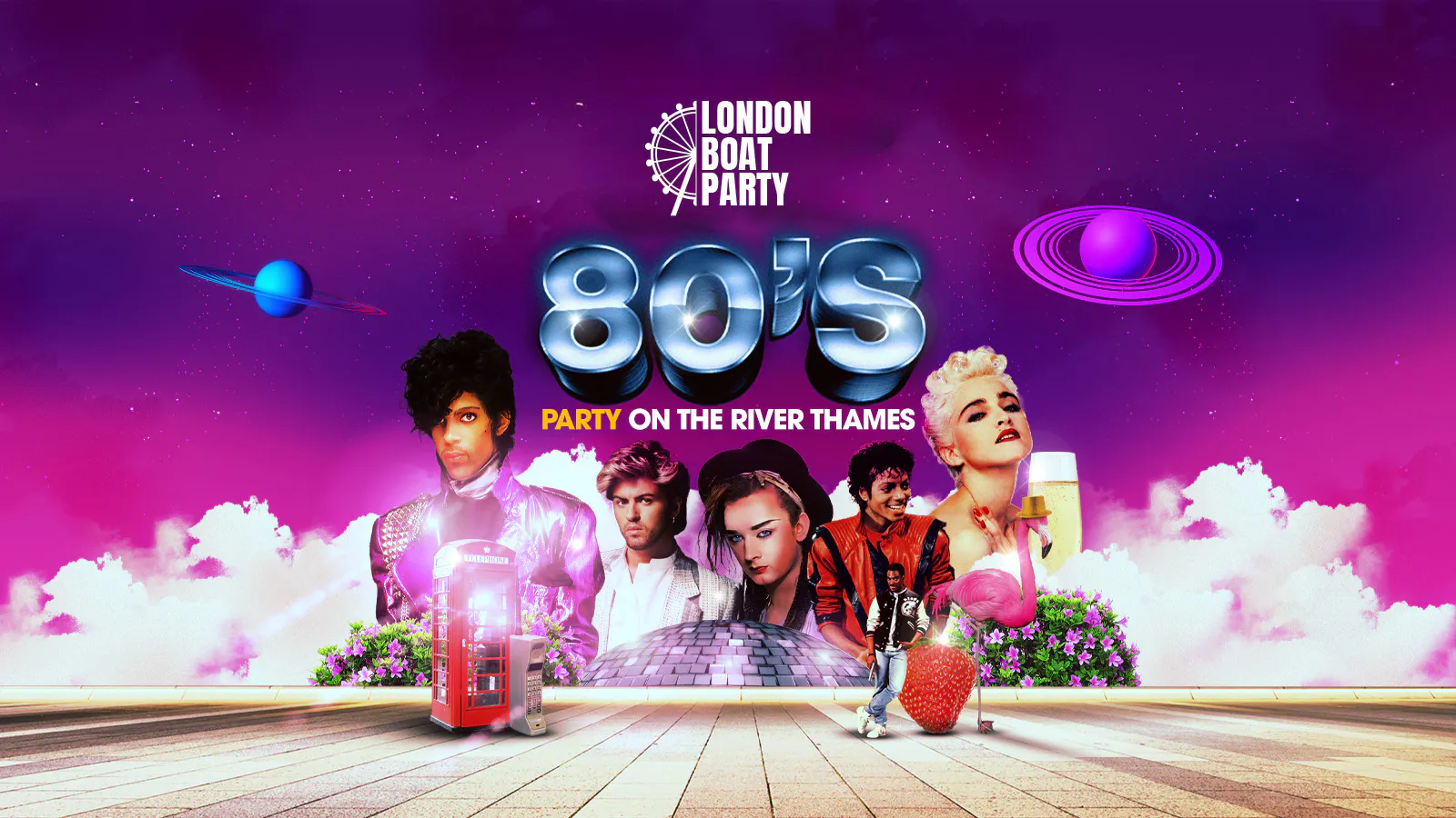 80s London Summer Boat Party 2026! at Temple Pier, London on 18th Jul ...