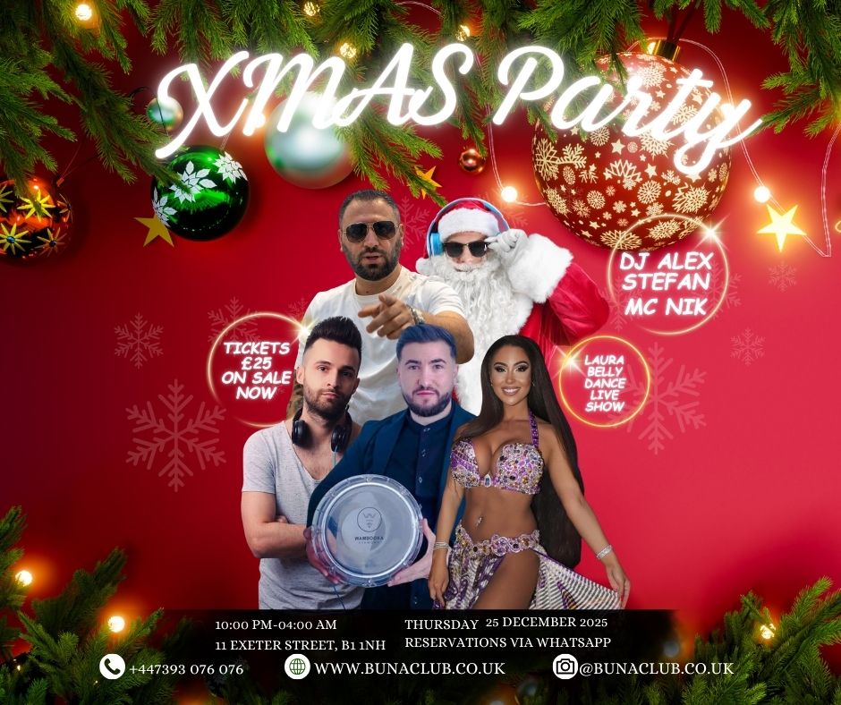 25th DECEMBER XMAS PARTY 🎉 🥳 x BALKAN FUN @ BUNA CLUB - TICKET ONLY ...