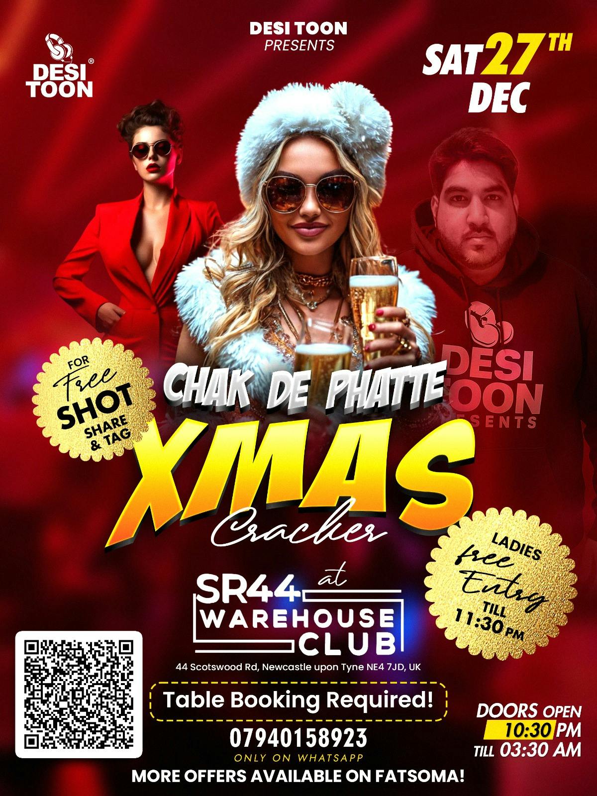 Chak De Phatte Xmas Cracker 2025 at Warehouse Night Club(SR44 ...