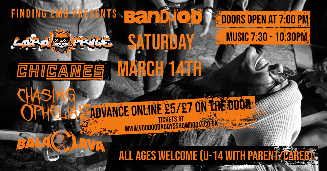 Lara Price + Chicanes, Chasing Ophelia, BalaClava at Voodoo Daddy's ...