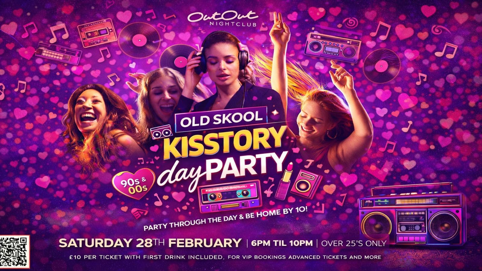 Kisstory Day Party - Over 25's at OutOut Nightclub, Saint Ives on 28th ...