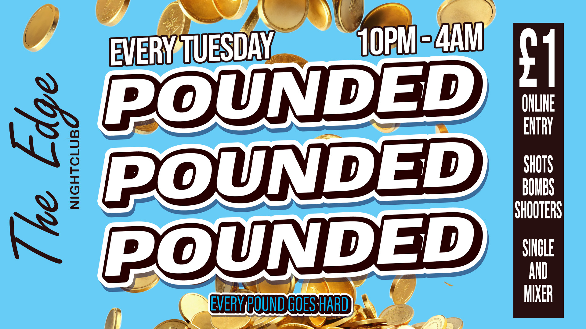 £1 Pound Drinks - Tuesdays at The Edge & The Box Bar, Southampton on ...