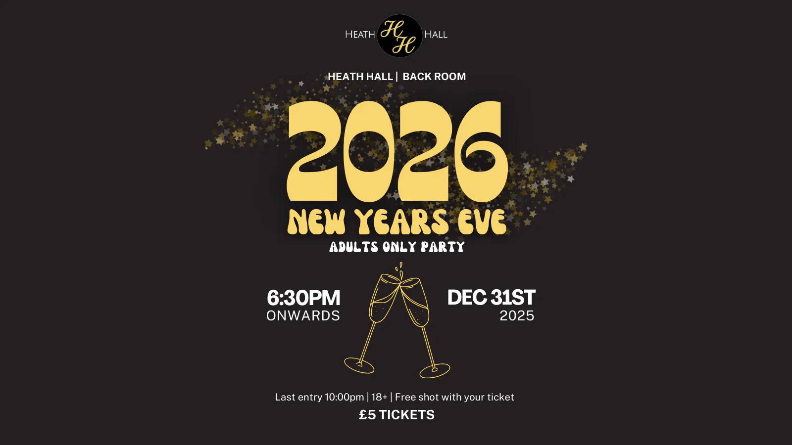 Heath Hall NYE - Adults Only Party 🥂 at Heath Hall Sports and Social ...