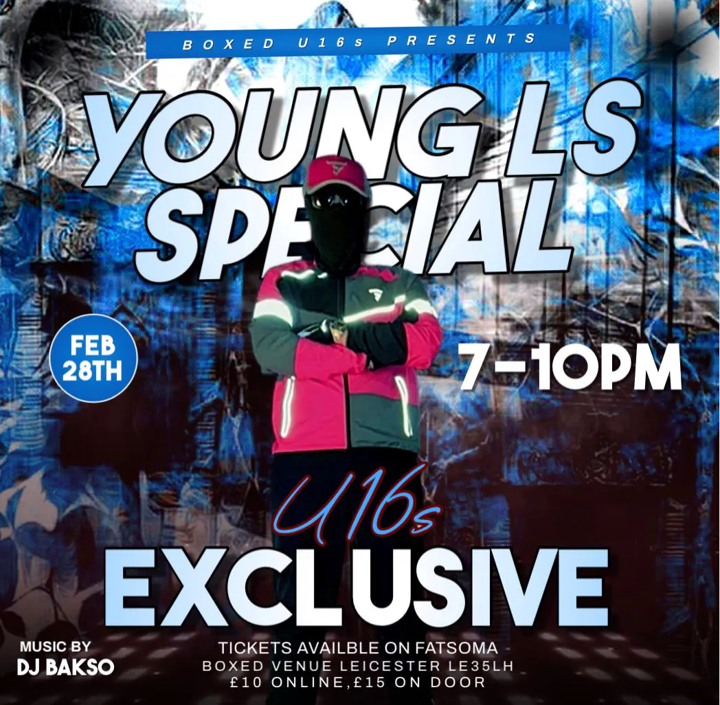 U16’s BIG EVENT WITH SINGER YOUNG LS & MORE - FRIDAY 28th FEBRUARY at ...
