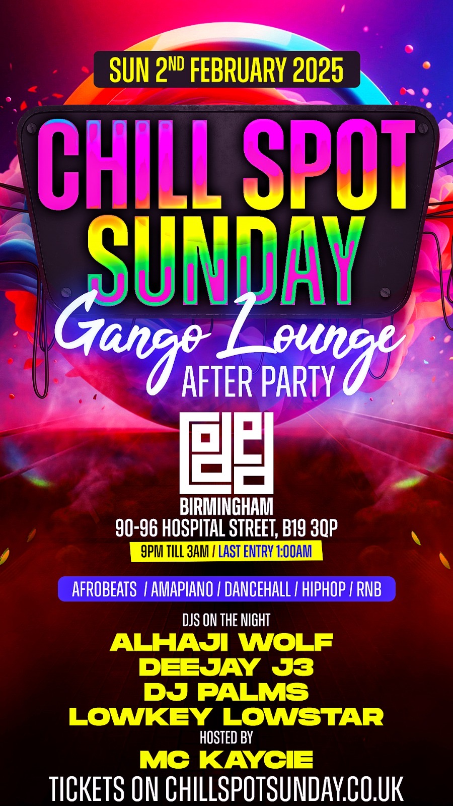 CHILL SPOT SUNDAY RETURNS | SHISHA - FOOD - DRINKS - MUSIC at Coded ...