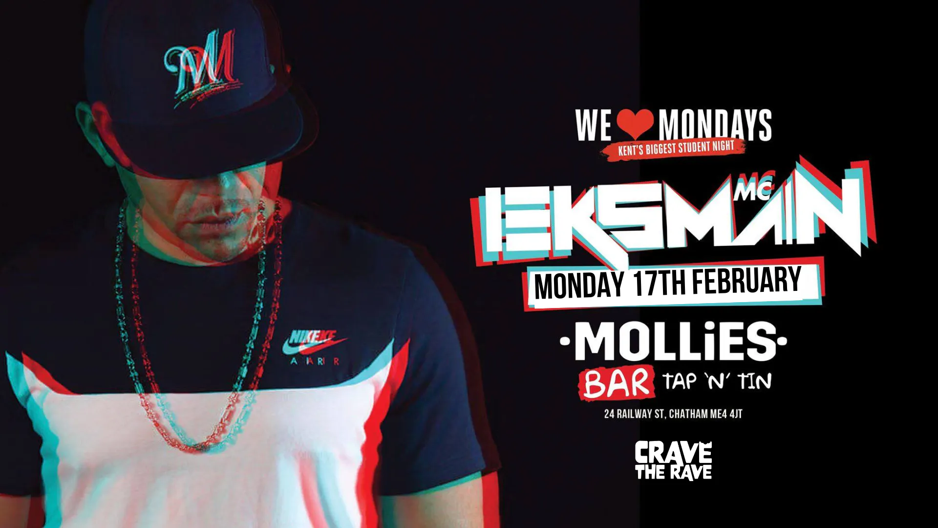 EKSMAN LIVE // We Love Mondays at Tap 'n' Tin, Chatham on 17th Feb ...