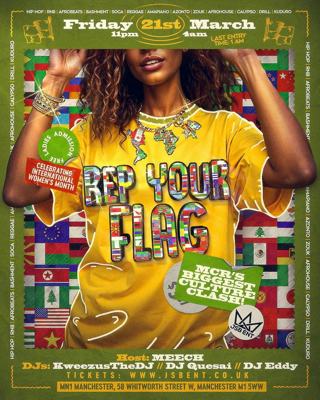 REP YOUR FLAG – Manchester's Biggest Culture Clash! - Afrobeats ...