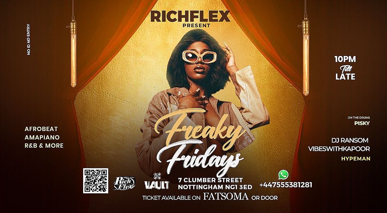 Freaky Fridays at Vault, Nottingham on 28th Feb | Fatsoma