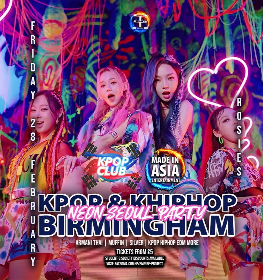BIRMINGHAM Neon Seoul KPop Club Night with DJ ARMANI THAI: UV Rave ...