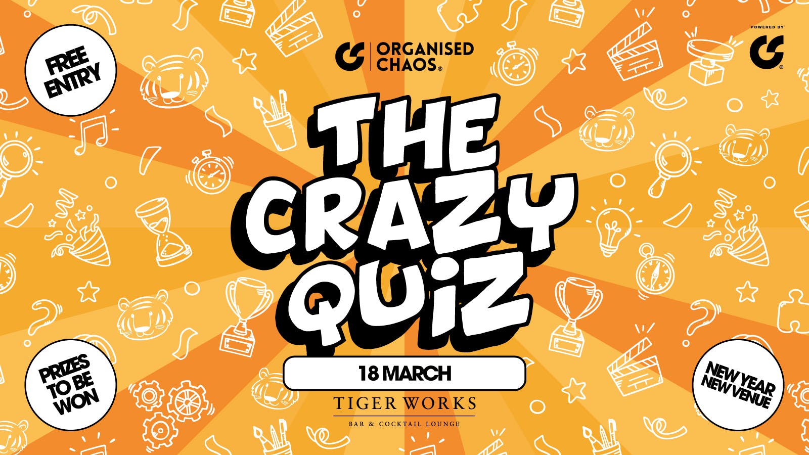 The Crazy Quiz | Tiger Works at Tiger Works, Sheffield on 18th Mar ...