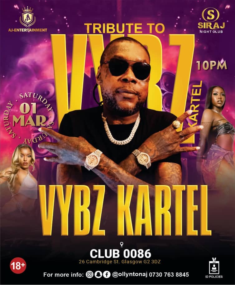 TRIBUTE TO LEGENDARY VYBZ KARTEL ALONGSIDE TWERK COMPETITION 500£ CASH ...