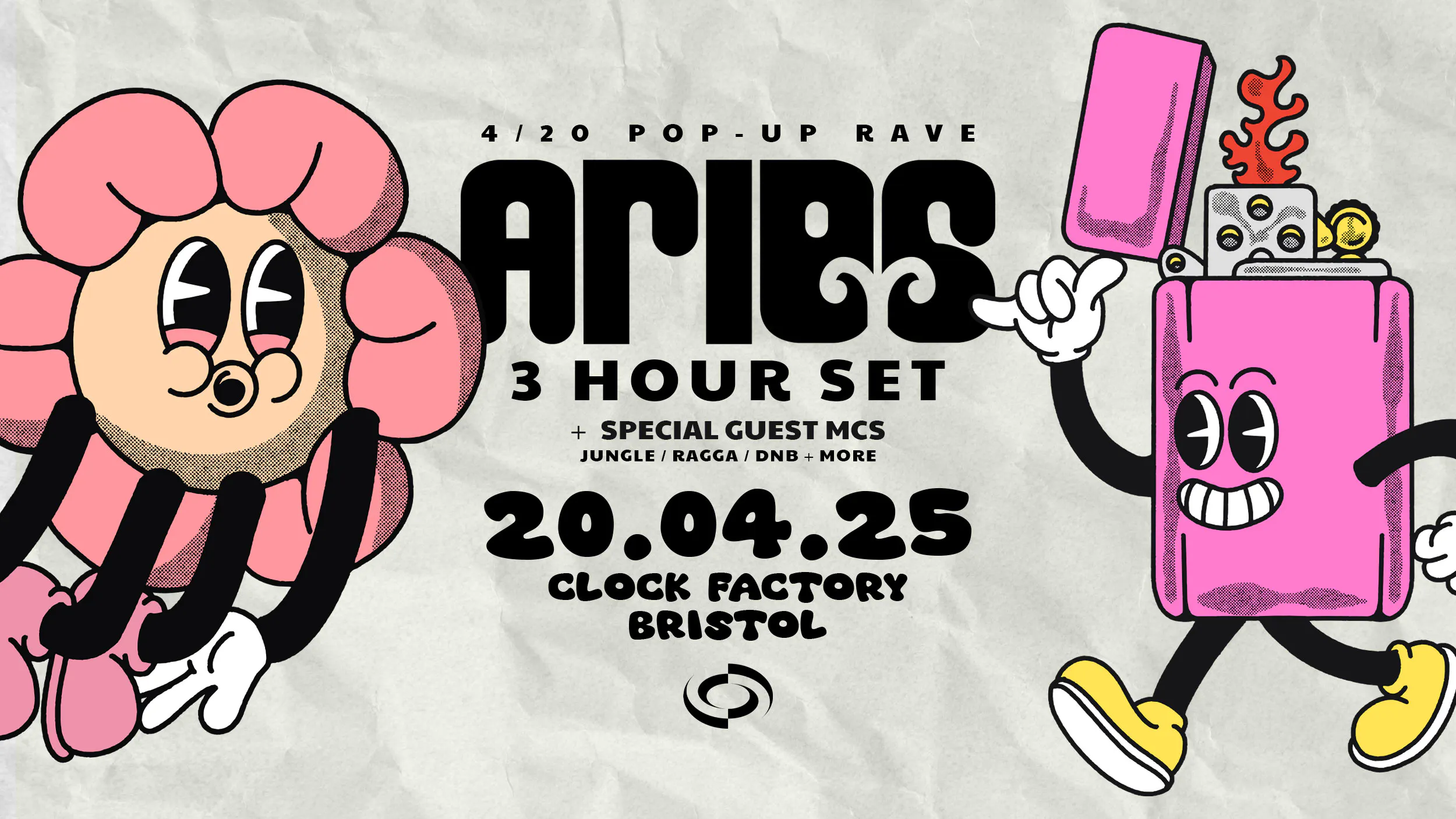 4/20 Bristol Pop-Up Rave: Aries [3 Hour Set] at Clock Factory, Bristol ...