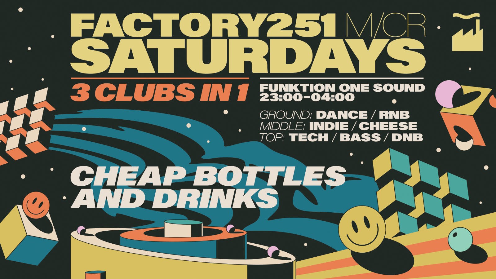 FACTORY 251 SATURDAYS at FAC251 - Factory Manchester, Manchester on ...