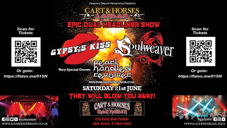 Gypsy's Kiss + Soulweaver + Pearl Handled Revolver @ the Cart & Horses ...