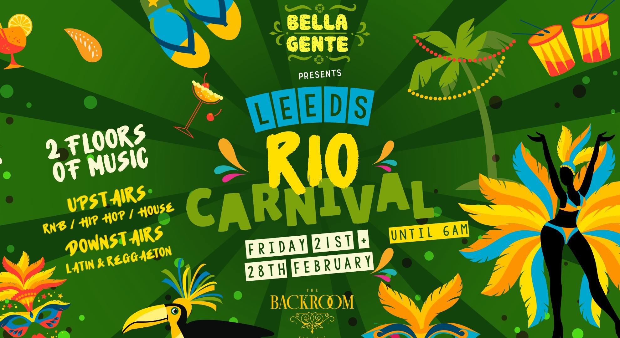 💃 Rio Carnival 2025 🇧🇷 Bella Gente @ The Backroom | Reggaeton x RnB ...