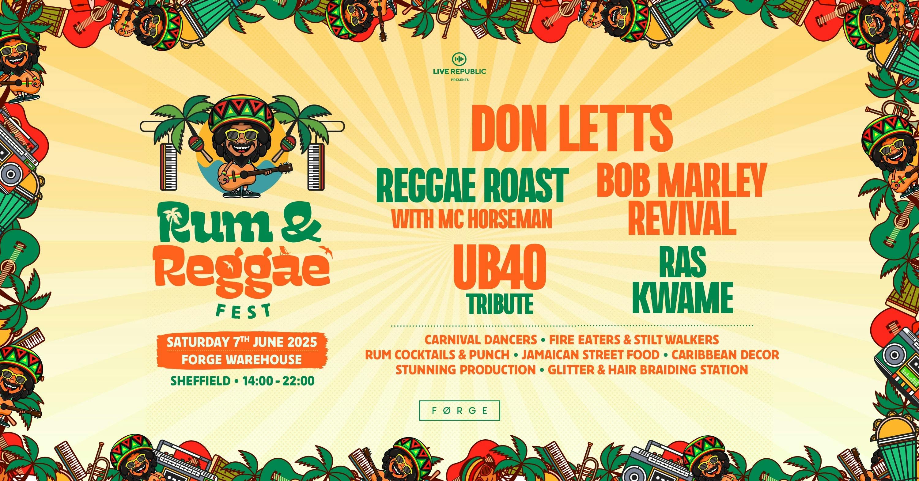 Rum & Reggae Festival 2025 | FORGE Sheffield at FORGE Warehouse ...