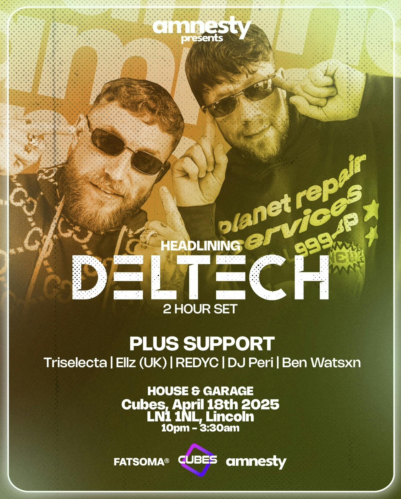 AMNESTY BAD FRIDAY w DELTECH - Friday 18th April (House & Garage) at ...