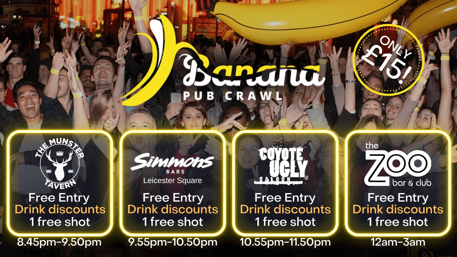 Banana Pub Crawl London at The Munster Tavern, London on 22nd Mar | Fatsoma