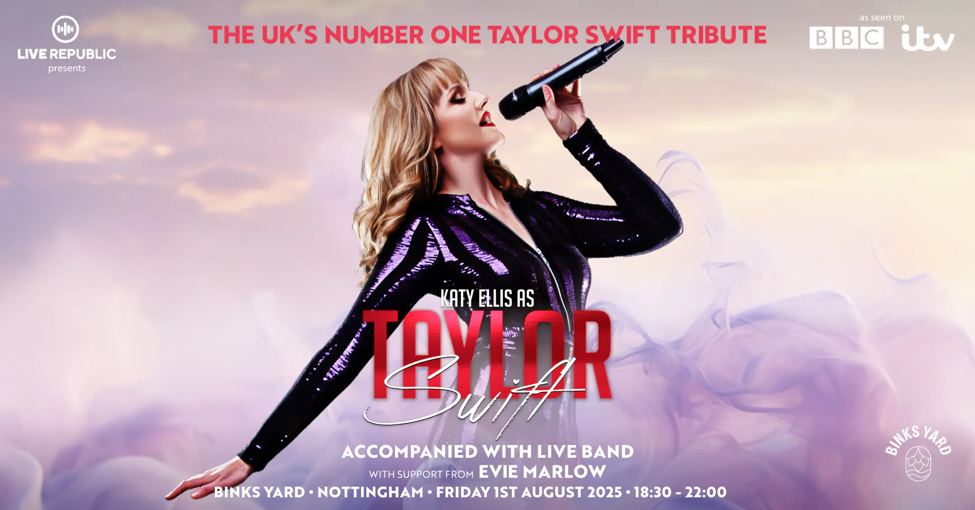 Katy Ellis as Taylor Swift | A Tribute | Binks Yard at Binks Yard ...