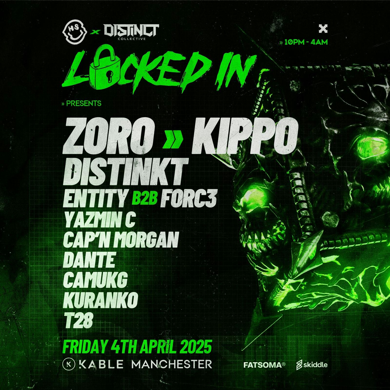 Locked In w/ Zoro, Kippo, Distinkt + More (UKG) at Kable, Manchester on ...