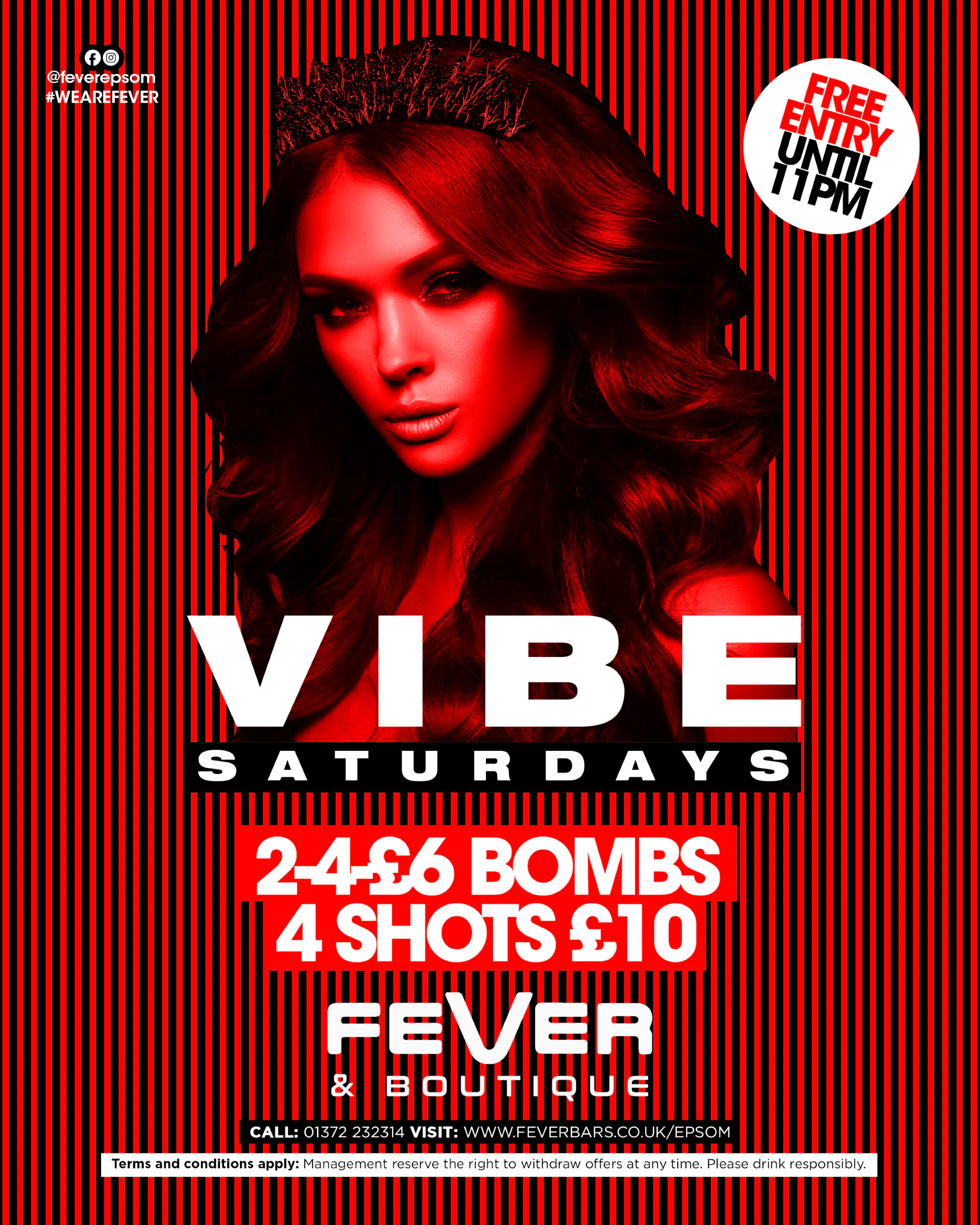 VIBE SATURDAYS at Fever & Boutique - Epsom, Epsom on 15th Mar 2025 ...