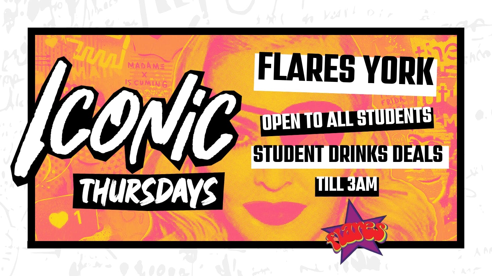 ICONIC Thursdays at Flares at Flares - York, York on 13th Mar | Fatsoma