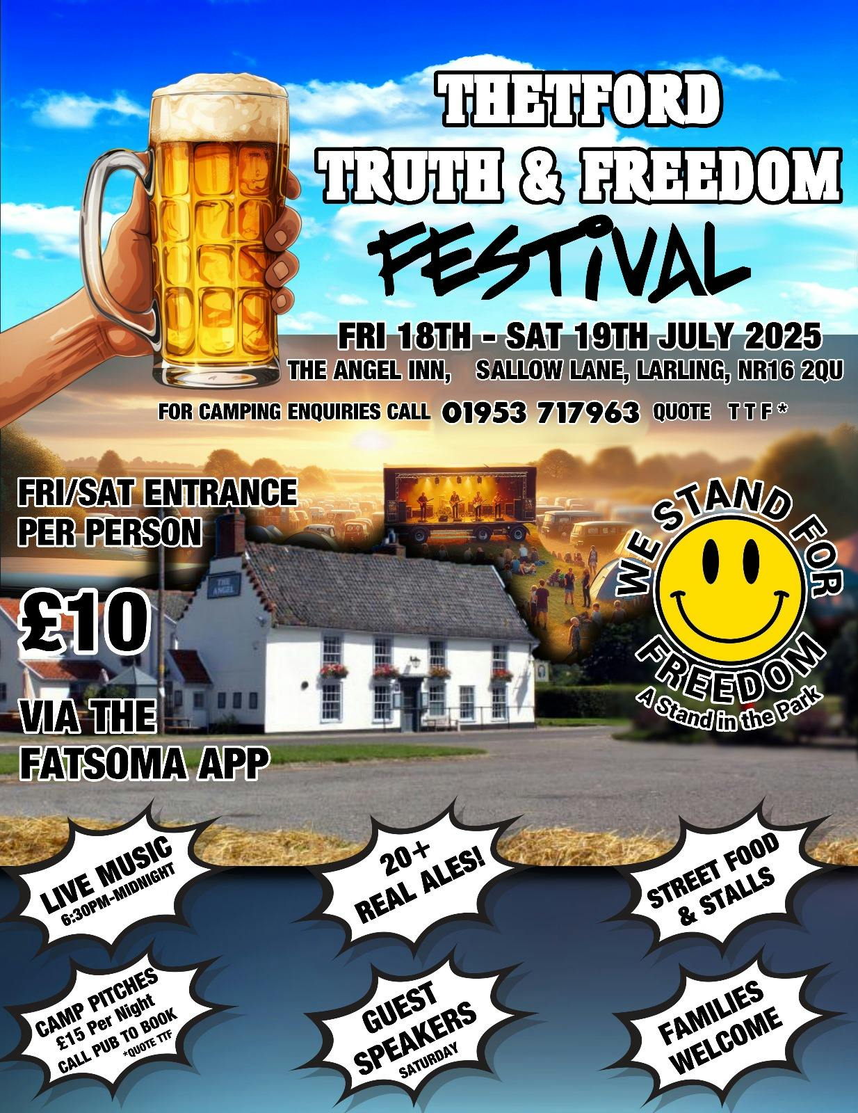 THETFORD TRUTH AND FREEDOM FESTIVAL at Angel Inn Larling, Larling on ...
