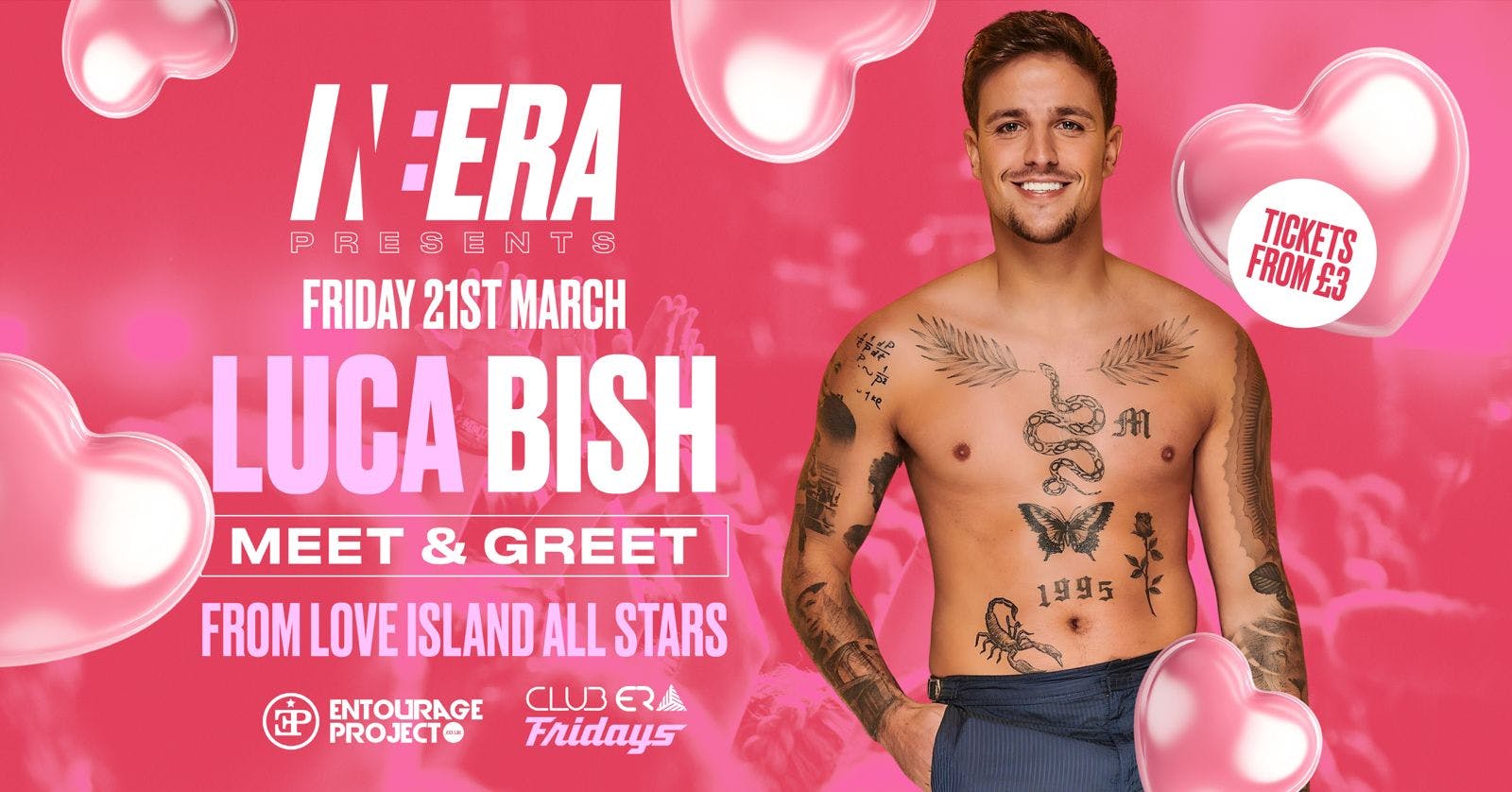 IN:ERA - LUCA, MEET & GREET - BOOTHS at Club Era, Reading on 21st Mar ...