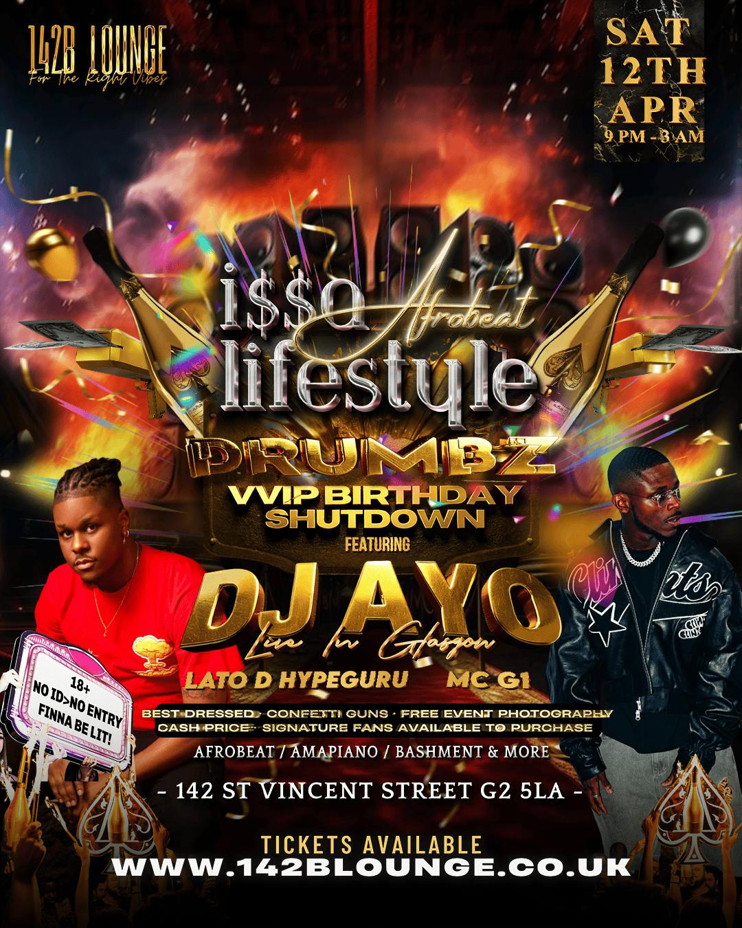 🔥 I$$A Afrobeat Lifestyle🔥: DRUMBZ BDAY RAVE 🎉 DJ AYO-Live in Glasgow ...
