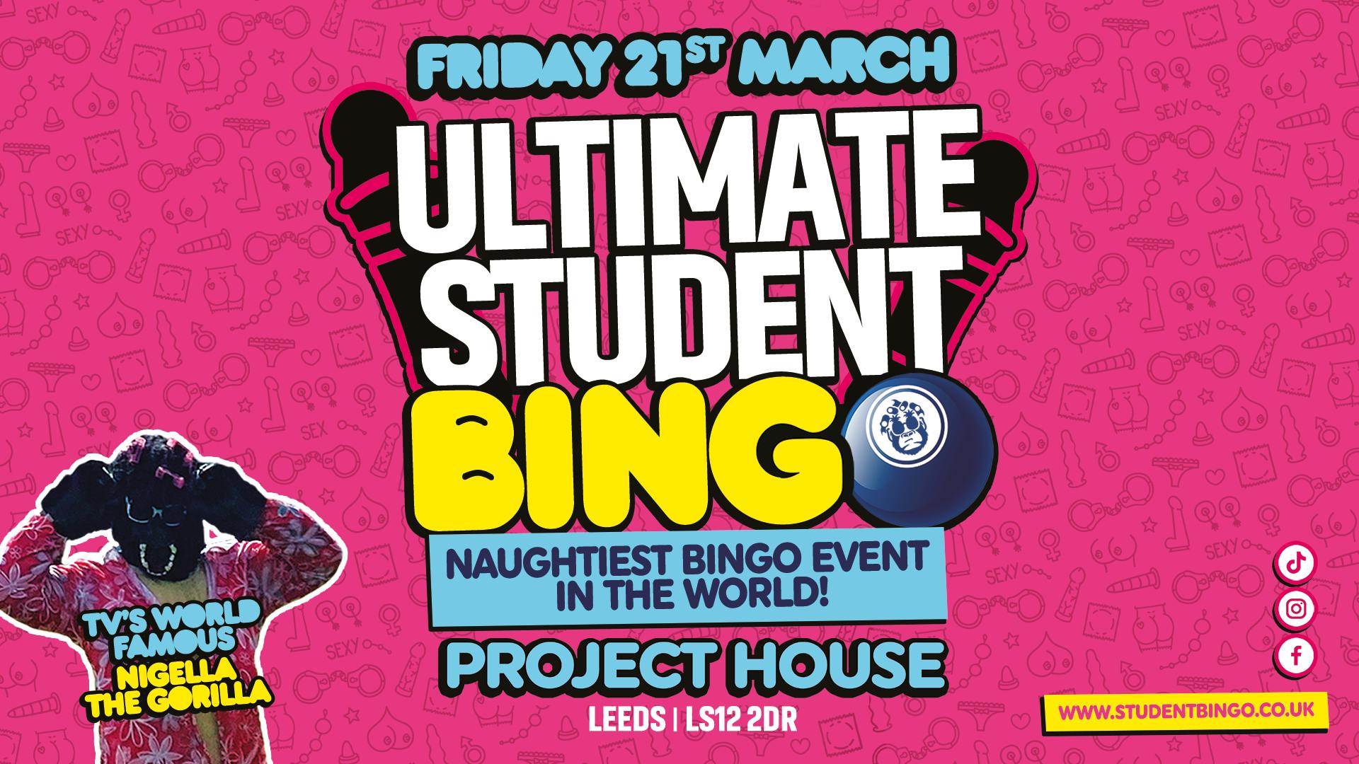 Ultimate Student Bingo 🦄 / Leeds / Friday 21st March at Project House ...