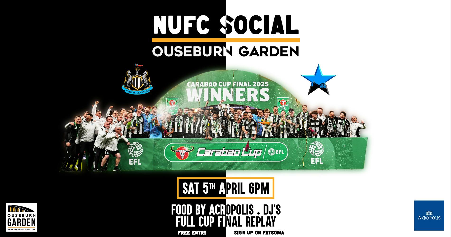 NUFC Social & Cup Winners' Event at Ouseburn Garden, Newcastle upon ...