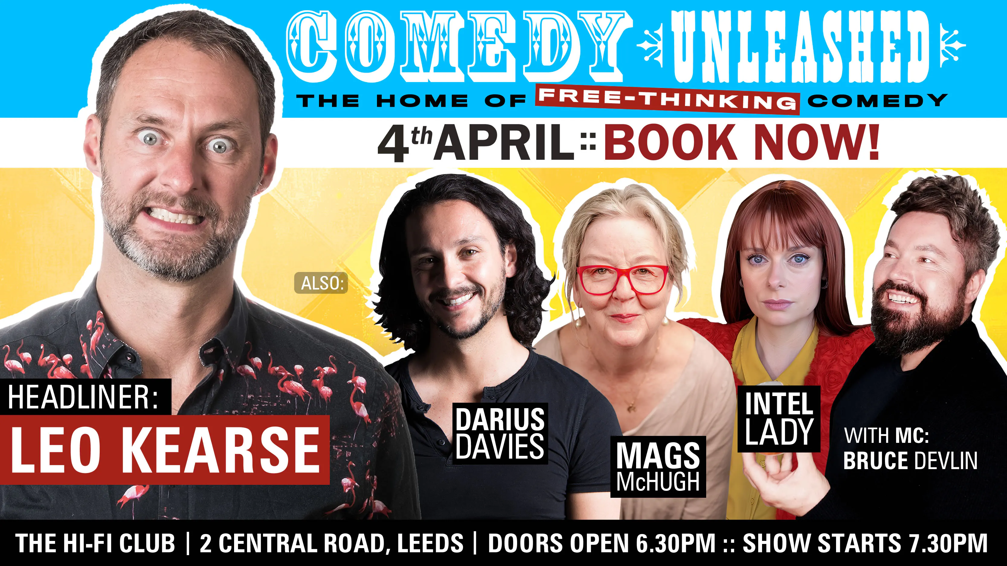 Comedy Unleashed with Darius Davis, Bruce Devlin, Mags McHugh, Intel ...