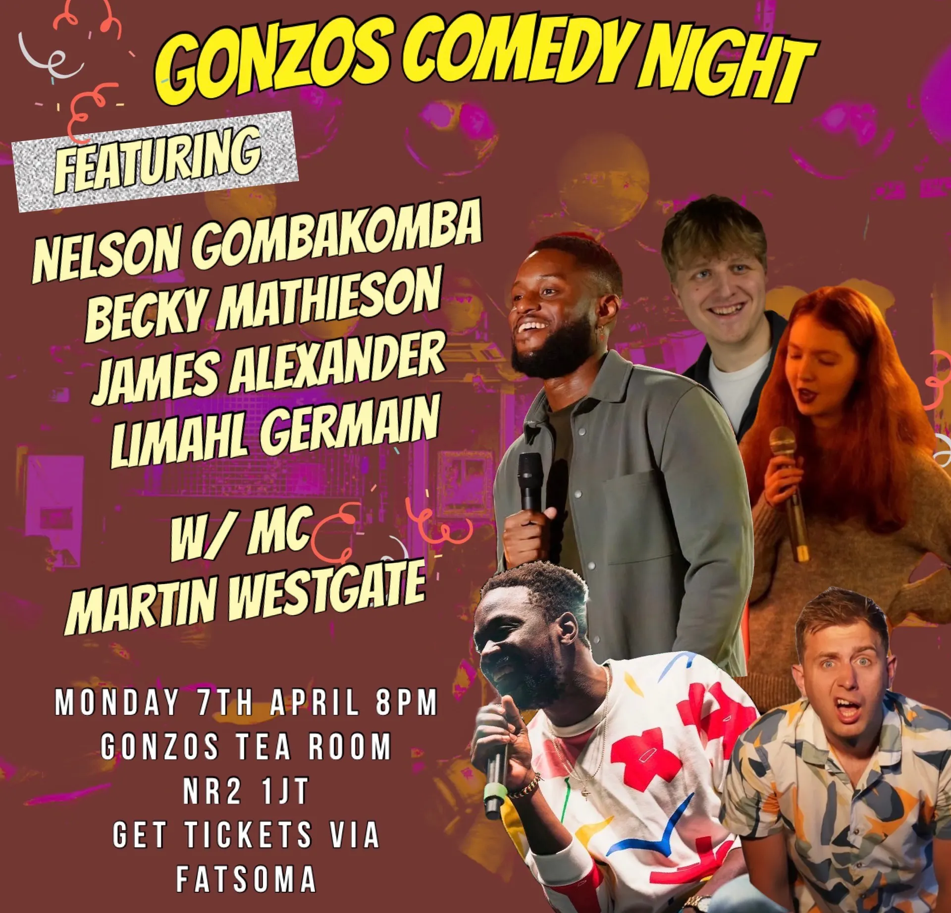 Gonzo's Comedy Night with Limahl Germain 🌟 at Voodoo Daddy's, Norwich ...