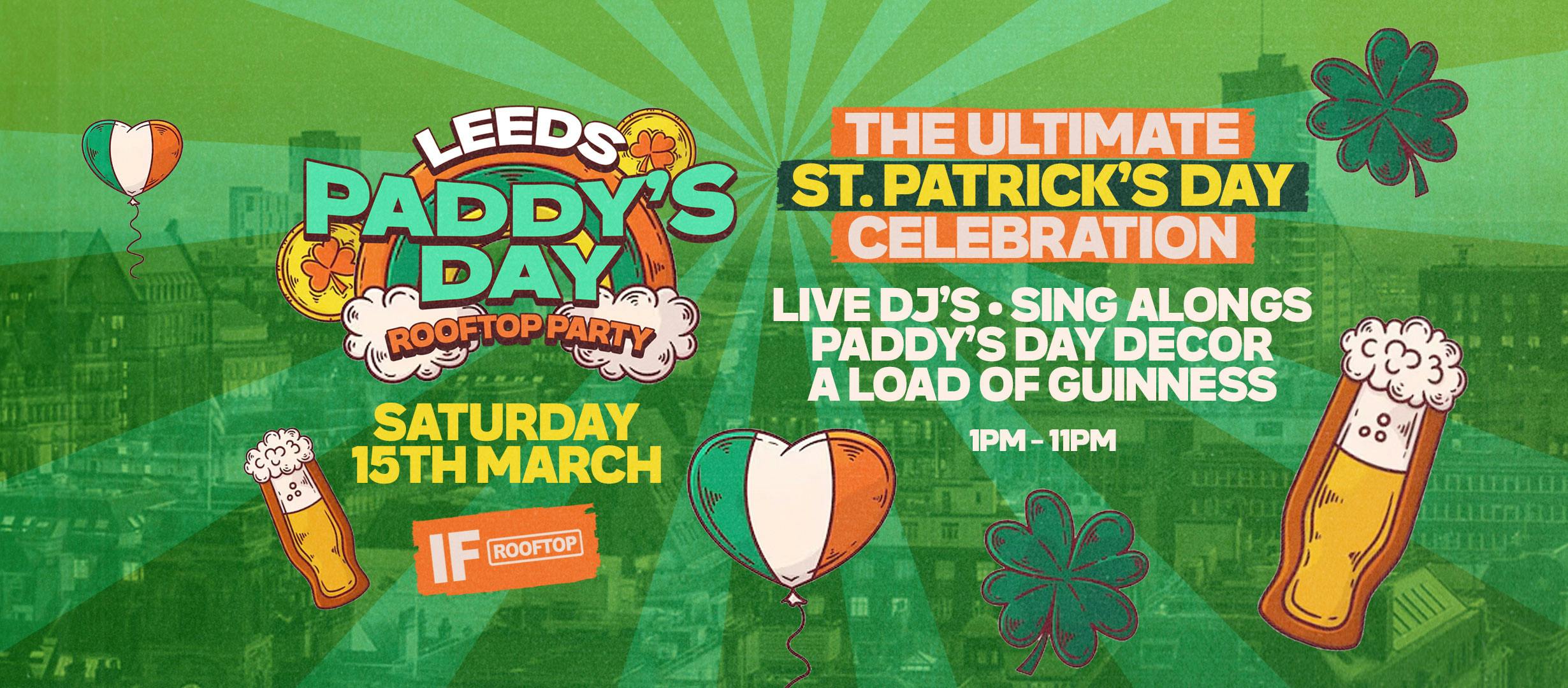 ☘️ Paddy’s Day Rooftop Party – Leeds’ Ultimate St. Patrick’s ...