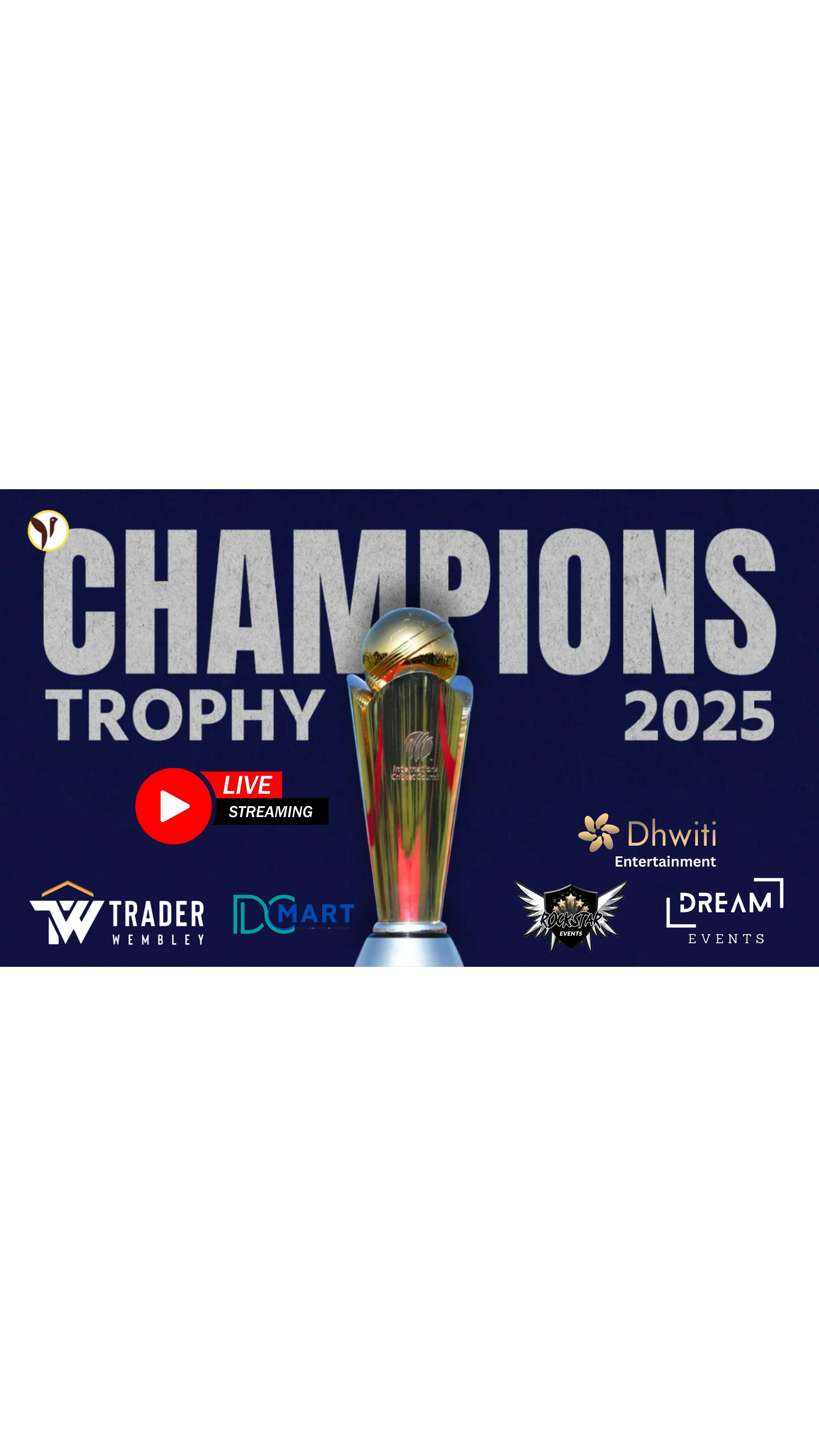 🏆 ICC CHAMPIONS TROPHY 2025 – INDIA FINAL LIVE SCREENING! 🇮🇳🔥 at TRADER ...