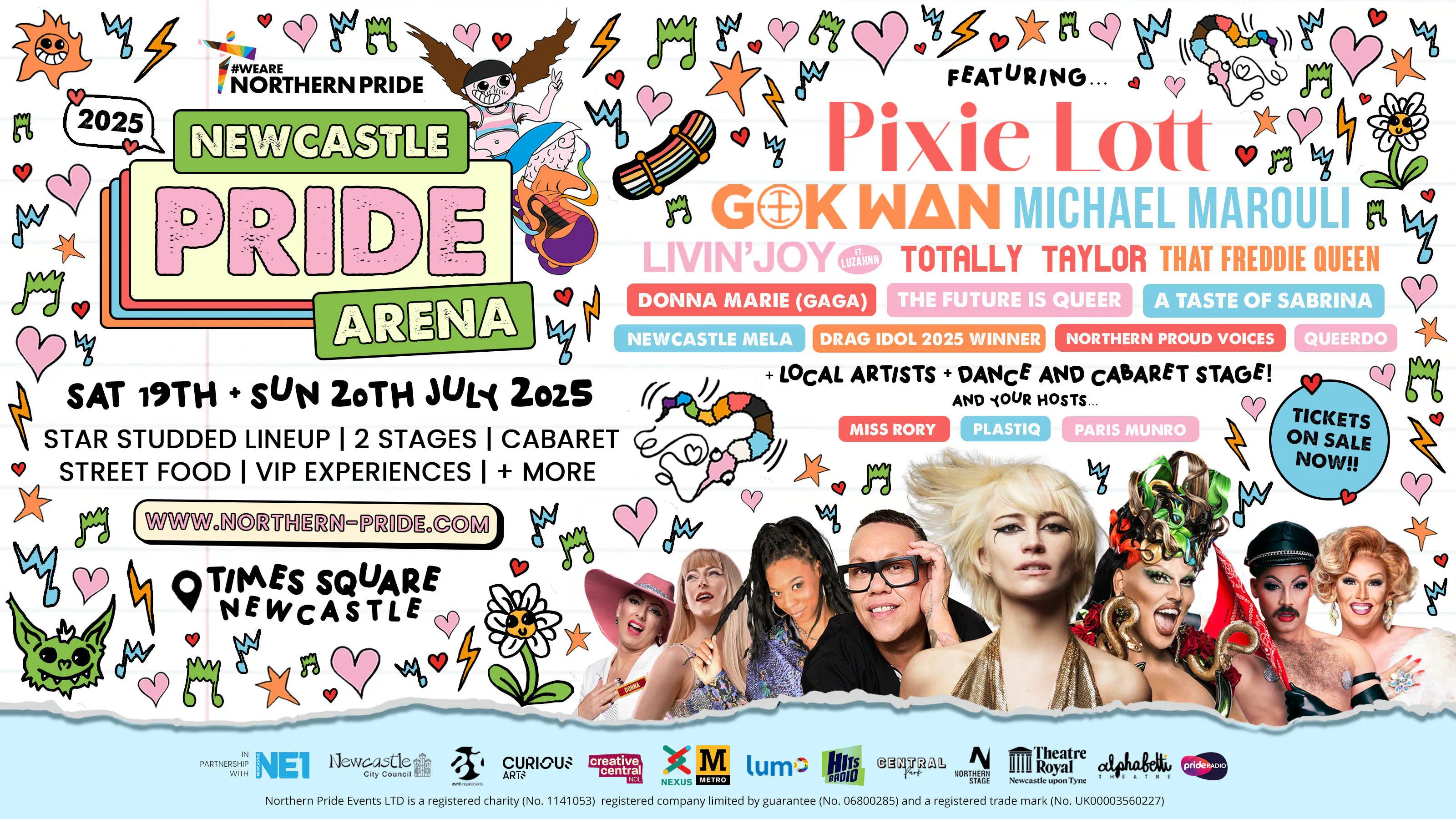 Newcastle Pride Arena 2025 🌈 Ft. Pixie Lott! Gok Wan! Livin' Joy ...