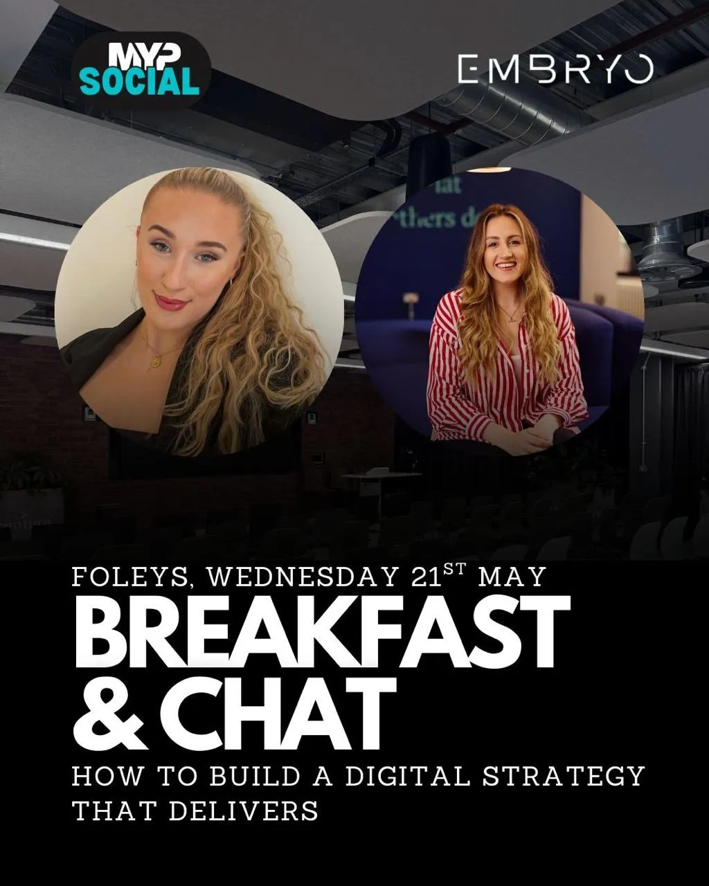 75% SOLD: MYP Breakfast Club @ Foley's: Embryo Digital Partner Talk ...
