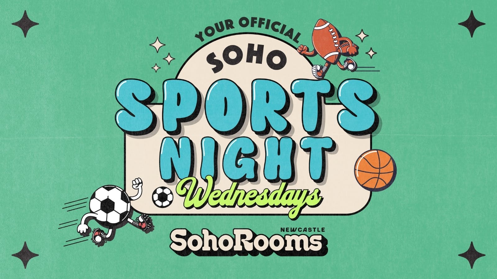 Soho Sports Night | Every Wednesday | Soho Rooms Newcastle at Soho ...
