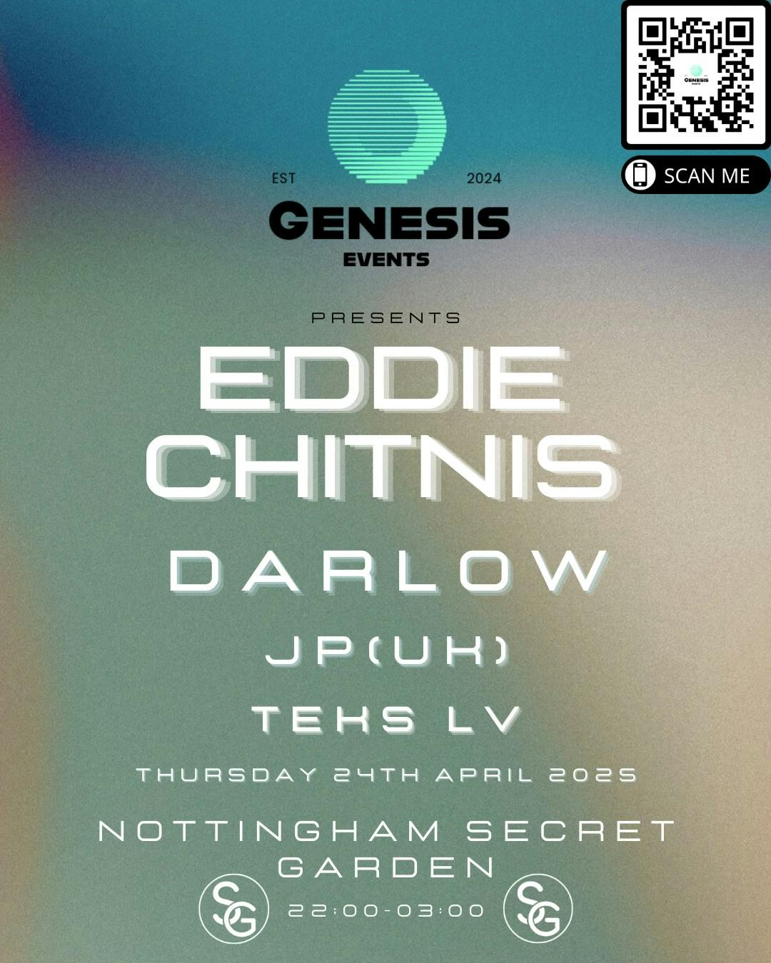 GENESIS RAVE🪐 W/ EDDIE CHITNIS + MORE at Nottingham Secret Garden ...