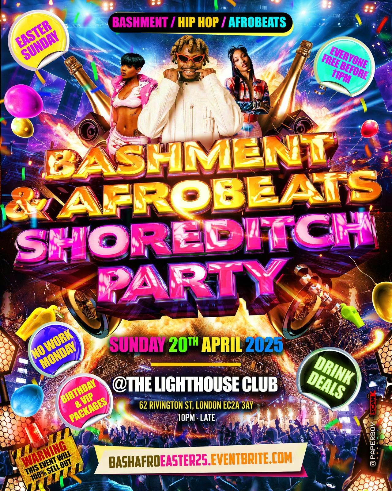 Bashment & Afrobeats Shoreditch Party - Everyone Free Before 11PM at ...