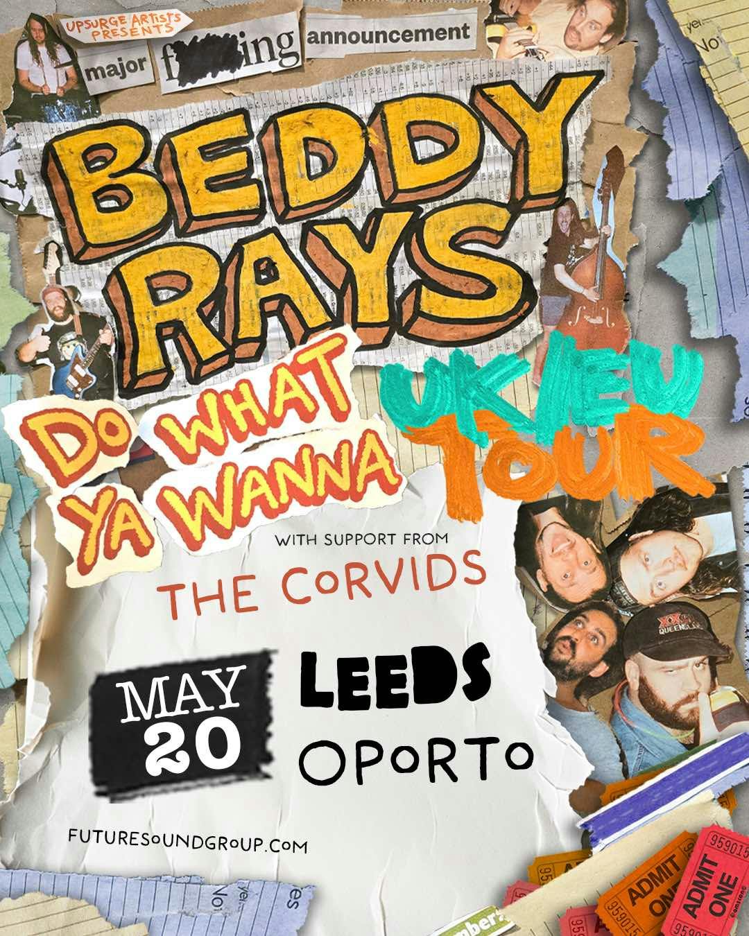 Beddy Rays at Oporto, Leeds on 20th May | Fatsoma