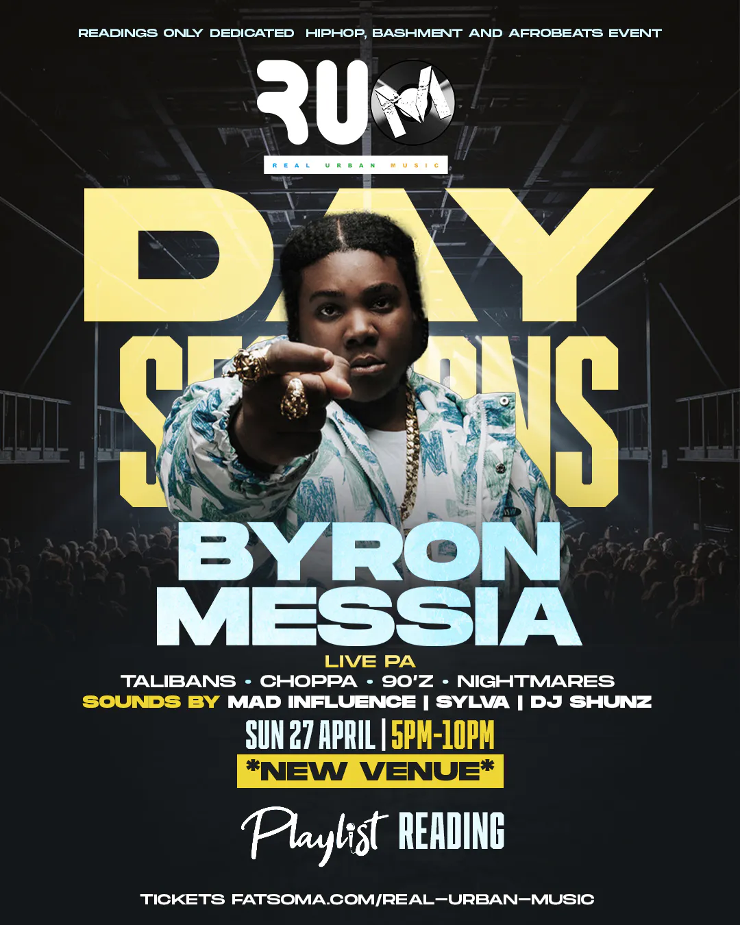 FINAL 50 TICKETS R.U.M DAY SESSIONS Hosted by BYRON MESSIA at ...