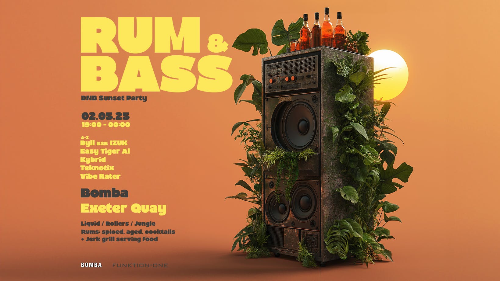 RUM & BASS - DnB Sunset Party - 100 Free Tickets - Fri 02 May - Bomba ...