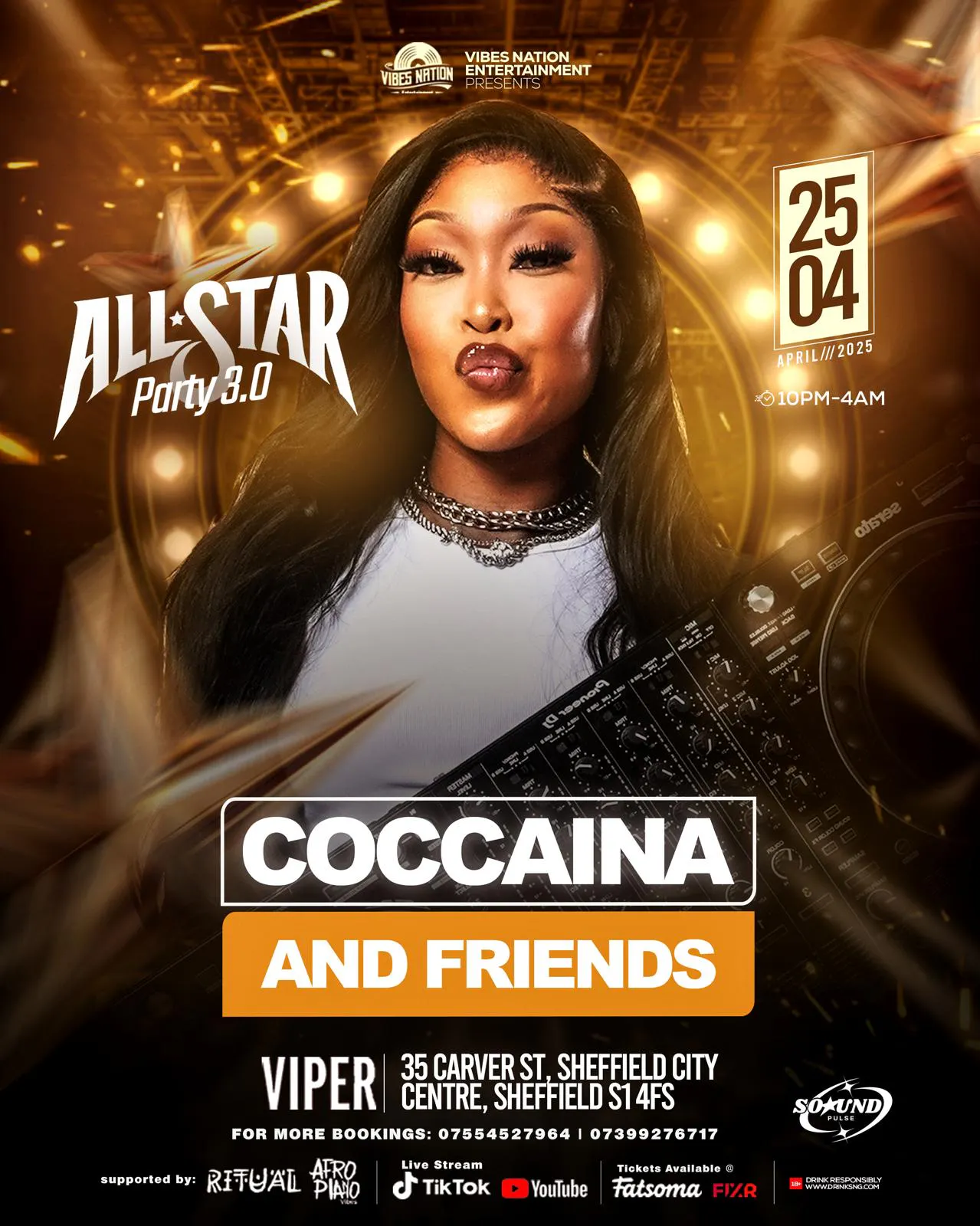 Sound Pulse Ent presents DJ COCAINNA live in SHEFFIELD!!! at The Viper ...